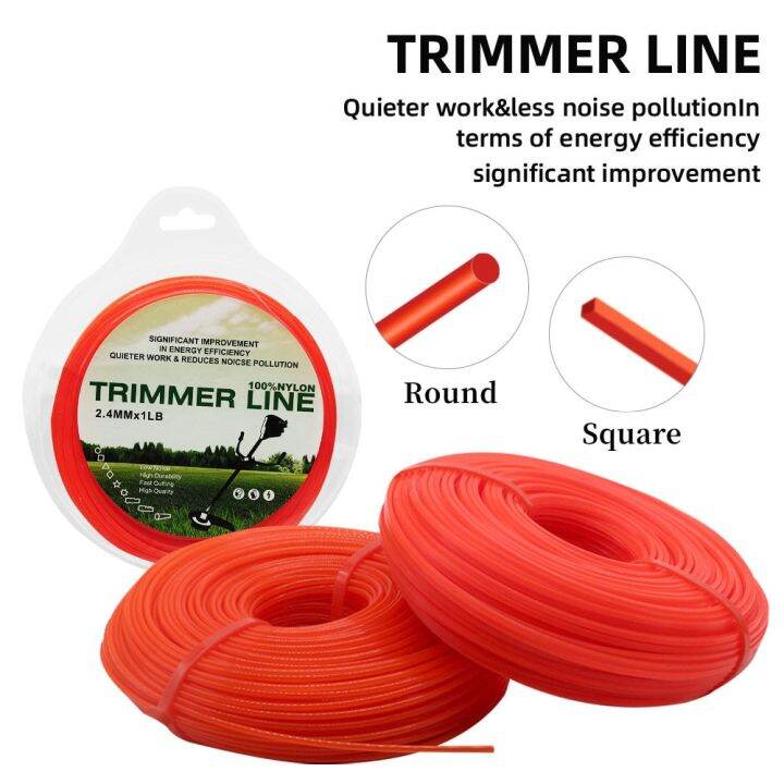 Weed Trimmer Line 1Lb Nylon Weed Trimmer String Brushcutter Trimmer ...