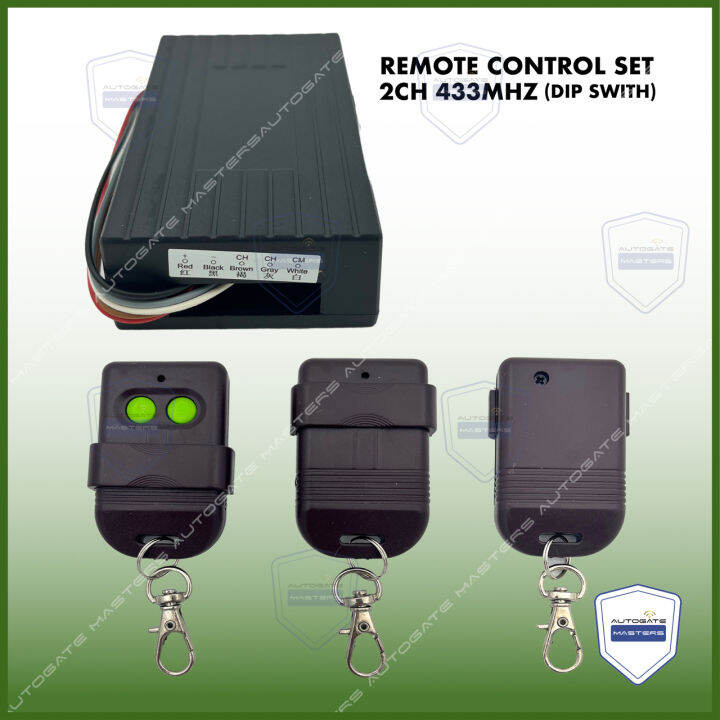 AUTOGATE GATE DOOR REMOTE CONTROL 2CH 433MHz ( RECEIVER/REMOTE CONTROL ...