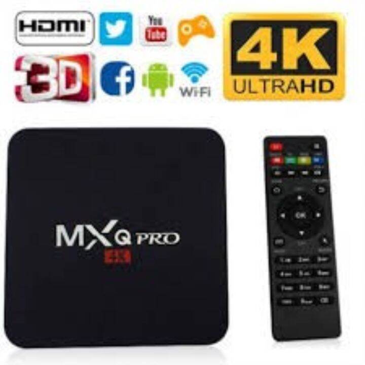 MXQ 4K 5G Pro Android TV Box 100 Authentic New Version Android 10.1 4GB ...