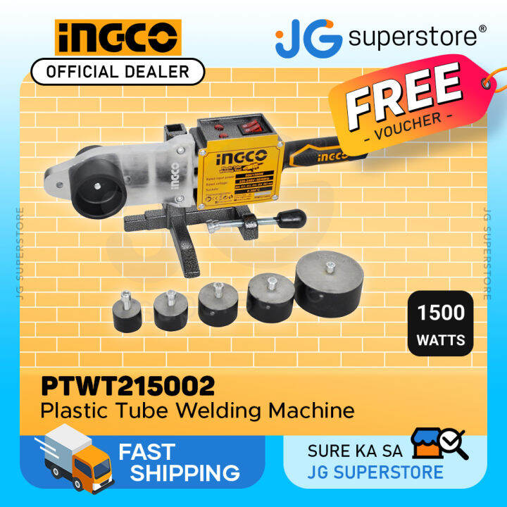 INGCO 1500W Plastic Tube Pipe Fusion Welding Tool Machine with 6pcs ...