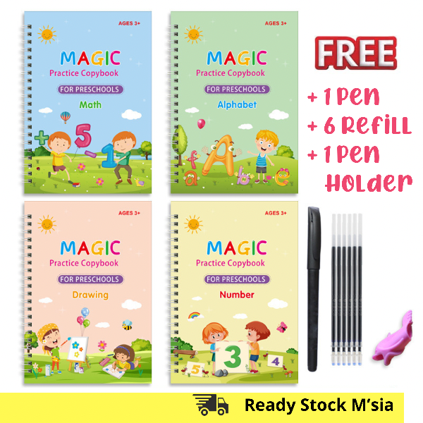 New Kids Writing Magic Book English Calligraphy Copybook Letter ...