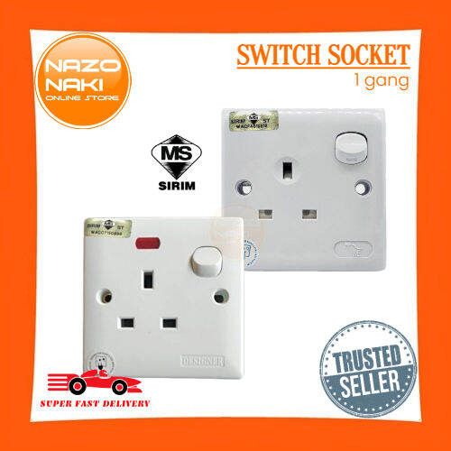 13A Single Switch Socket Outlet 13A Switch Electric One Gang Electric ...