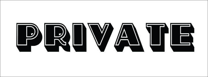 PRIVATE sticker - 1pc | Lazada PH