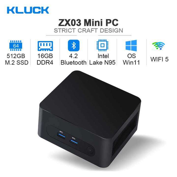 2023 ZX03 Mini PC มินิพีซ Windows 11 Desktop 12th Gen Intel Alder-N-95 ...