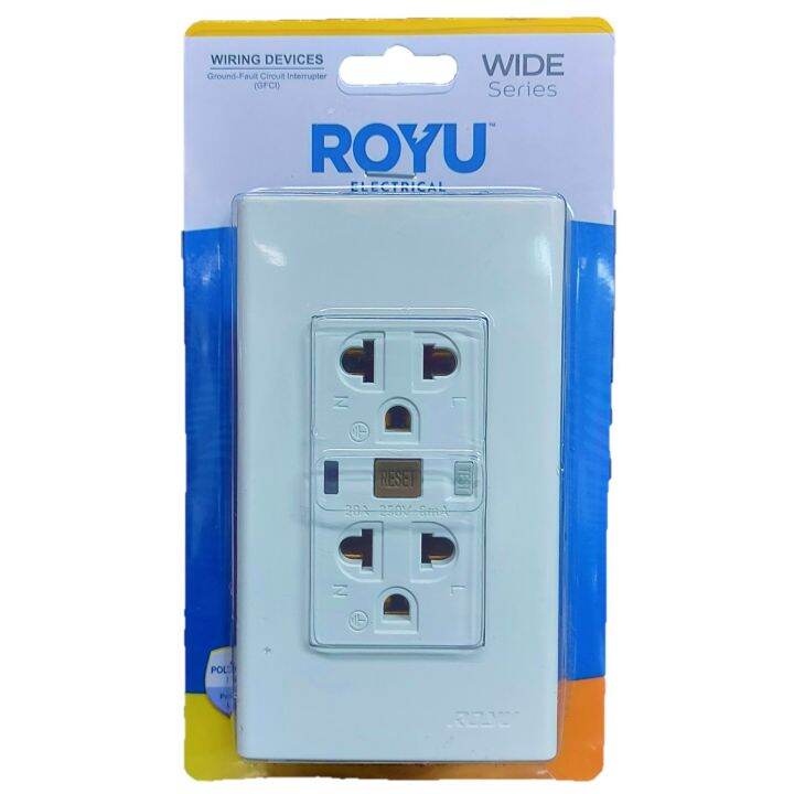 Royu Wide SeriesGround-Fault Circuit Interrupter GFCI Outlet WD933 ...
