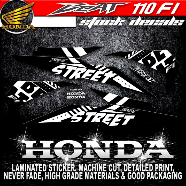 HONDA BEAT 110 FI V2 STOCK DECALS | Lazada PH