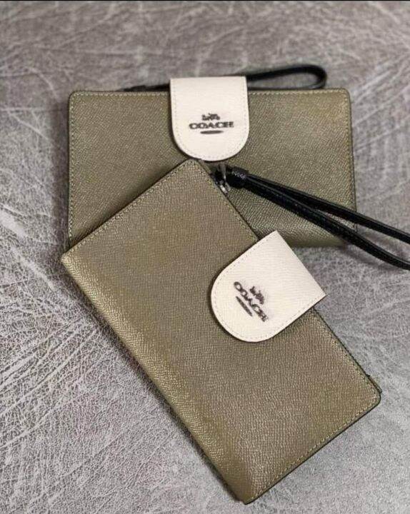 Coach C3609 Tech Phone Wallet in Kelp / Multicolor Colorblock ...