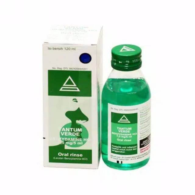 Tantum Verde Oral Rinse 60 ml 120 ml Obat Kumur Mengurangi rasa sakit ...