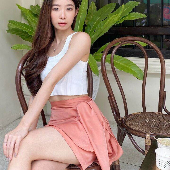 SIGNATURE PIECE! HUSSA - Hope Crop Top เสื้อกล้ามครอปผ้ายืด มีให้เลือก ...