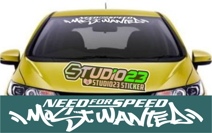 Stiker Mobil Cutting Sticker kaca body mobil NEED FOR SPEED MOST WANTED ...