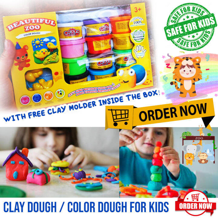 Clay Set for Kids Educational Material Clay with Molder | Lazada PH