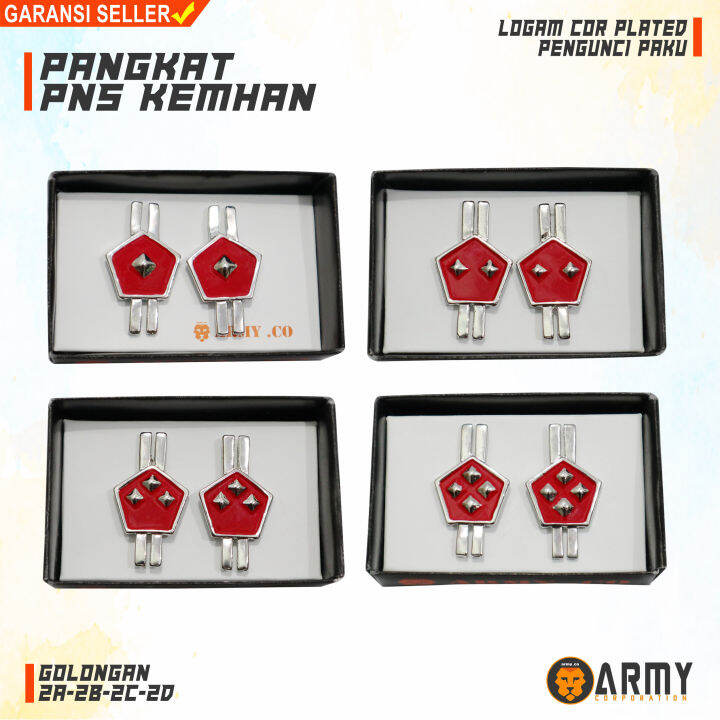 PANGKAT PNS KEMHAN GOLONGAN 2A 2B 2C 2D /EMBLEM PIN KEMHAN | Lazada ...