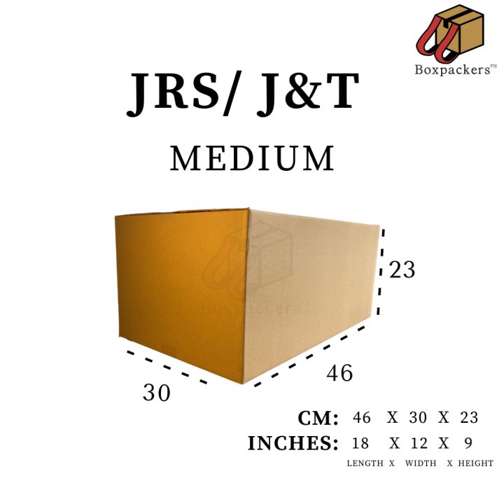 BOXPACKERSPH JRS EXPRESS JNT J&T MEDIUM 46 X 30 X 23 CM Size RSC ...