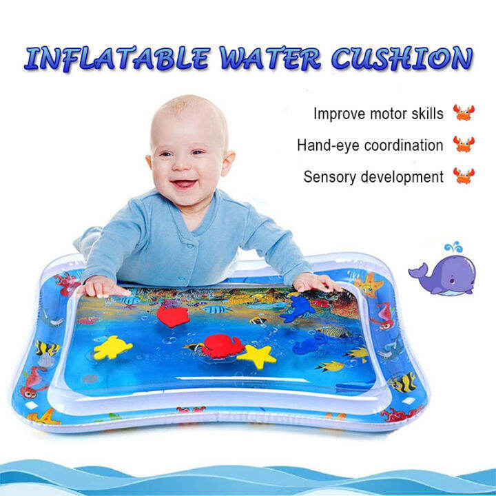 Inflatable Baby Water Mat Fun Activity Play Center for Motor Skills ...