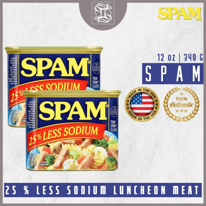 Spam Luncheon Meat 25% Less Sodium 340g | Lazada PH