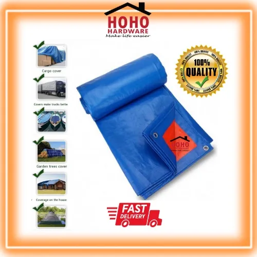 Canvas Canopy Blue Orange Kanvas Khemah Pasar Kolam Ikan Tutup Kereta ...