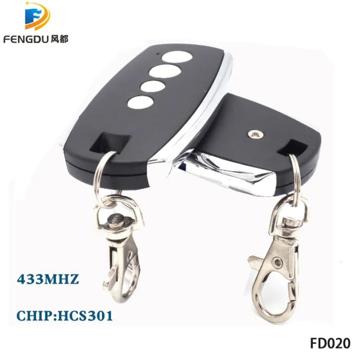 433MHZ Metal 4 Buttons Rolling code HCS301 Remote Control for Garage ...