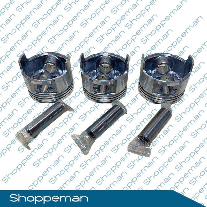 SUZUKI F6A PISTON ASSEMBLY 62MM 4 SLOTS 0.25 0.50 STD (THIN) 12111 ...