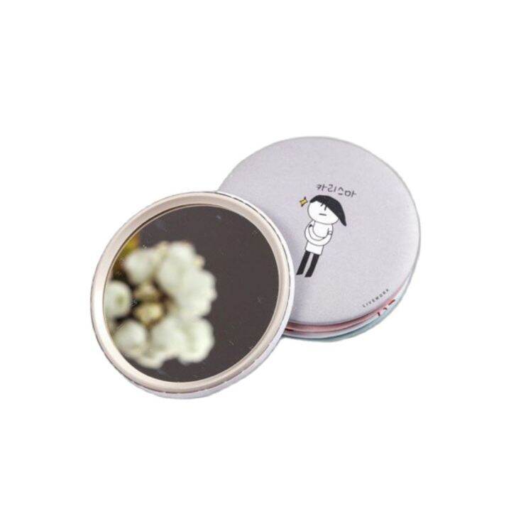 MUSHASI Kaca Cermin Bulat Karakter Souvenir Cermin Make Up Mini Animasi ...