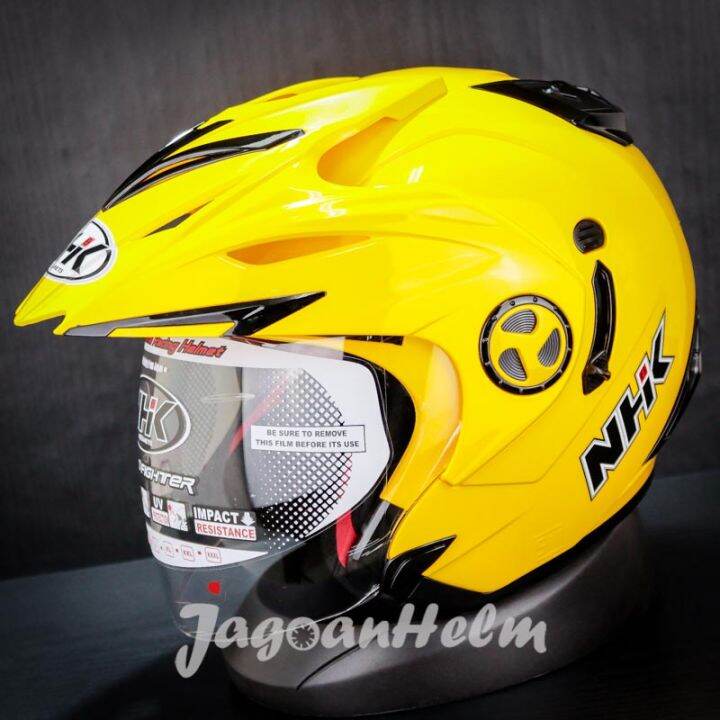NHK Helm Aviator Solid Yellow | Lazada Indonesia