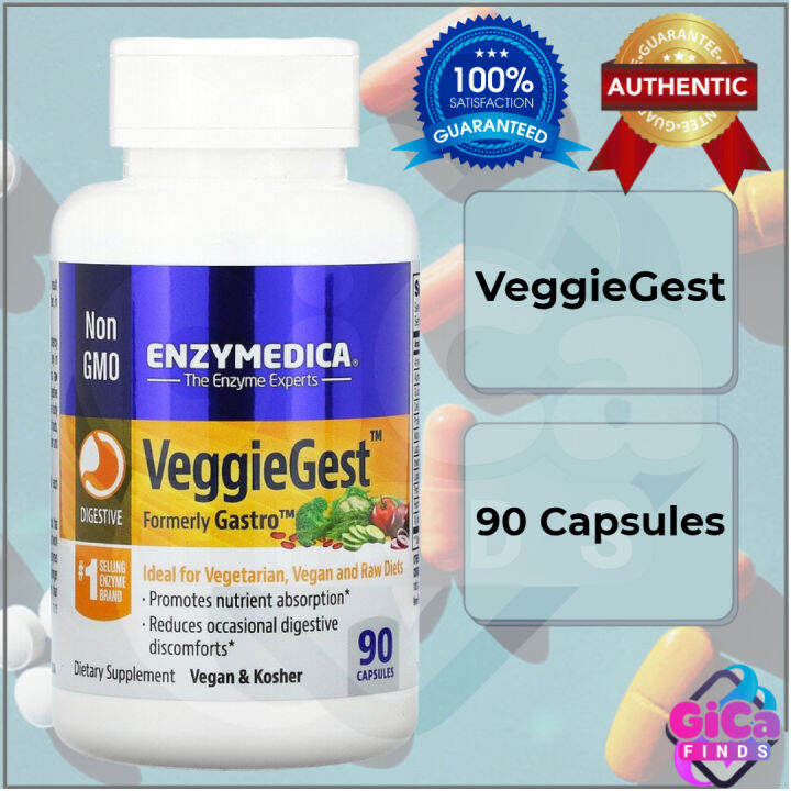 Enzymedica, VeggieGest (Formerly Gastro) 90 Capsules | Lazada PH