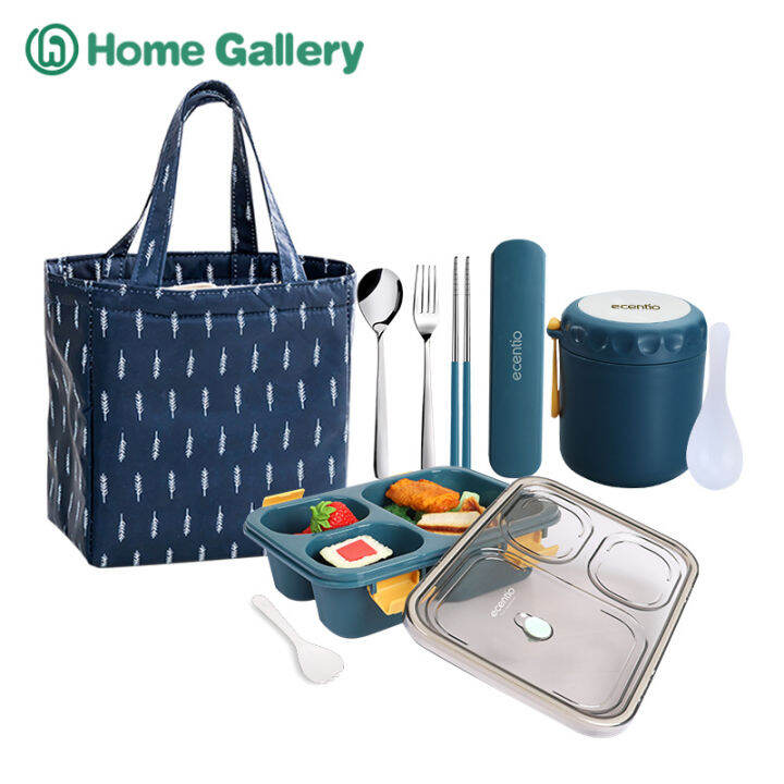 ecentio lunch box kotak makan set tas bekal murah 3 pcs/set kotak makan ... ecentio lunch box kotak makan set tas bekal murah 3 pcs/set kotak makan ...