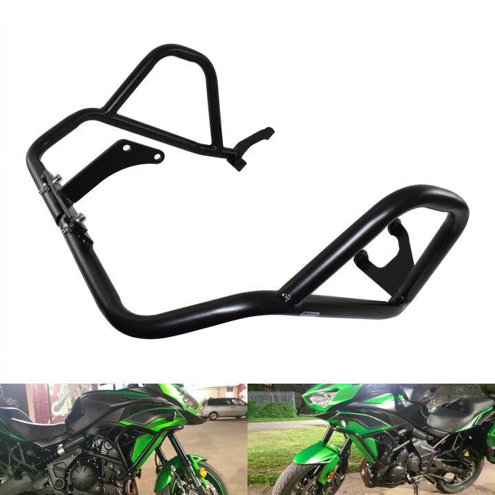Black Motorcycle Engine Guard Bumper Fairing Protection Crash Bar Frame ...