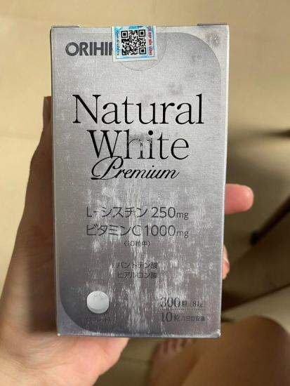 Viên uống trắng da natural white premium orihiro, 300 viên lọ