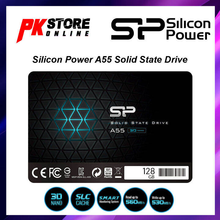 SILICON POWER A55 SSD 3D TLC NAND SATA III 2.5" INTERNAL SSD 128GB | Lazada