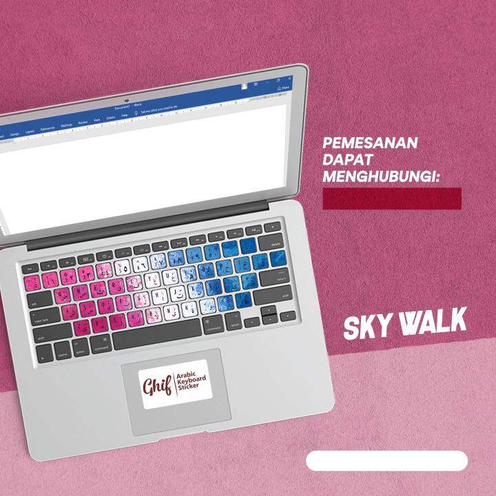 Stiker Keyboard Arab untuk Mengetik Bahasa Arab di Laptop pc sticker ...