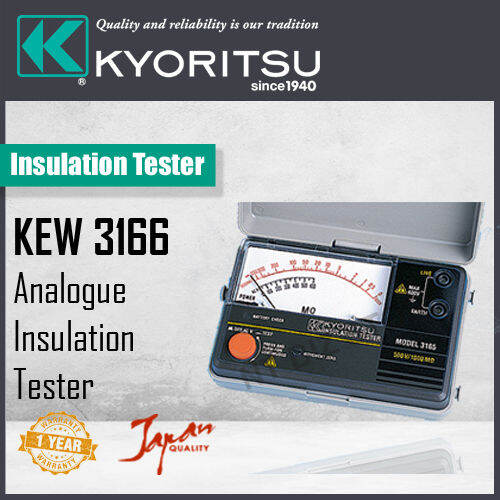 Kyoritsu Analogue Insulation / Continuity Tester Model 3166 | Lazada PH
