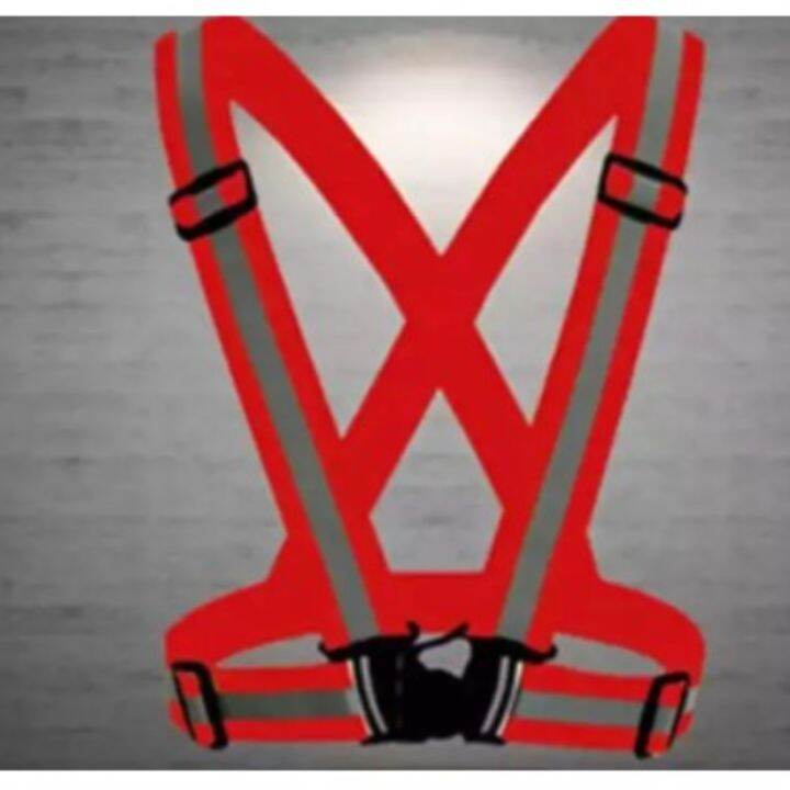 Red Garter Reflective vest -Body Reflectors for motorcycle Construction ...