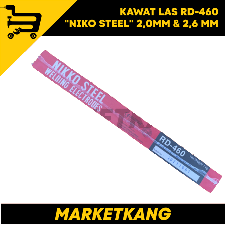 KAWAT LAS RD-460 "NIKKO STEEL" 2.0 MM & 2.6 MM 1KG | Lazada Indonesia