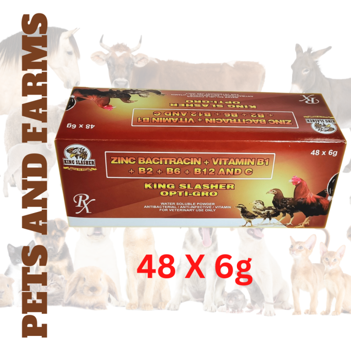 KING SLASHER OPTI-GROW ANTI BACTERIAL WATERSOULUBLE POWDER 48 X 6 G BOX ...