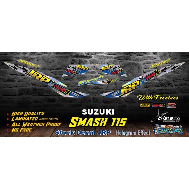 Suzuki Smash 115 Stock JRP Decals / Stickers with freebies | Lazada PH