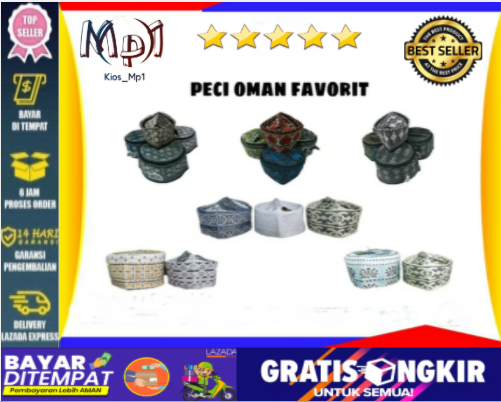 COD !!! Peci Oman Bangladesh Favorit Lokal full Bordir Peci Ori ...