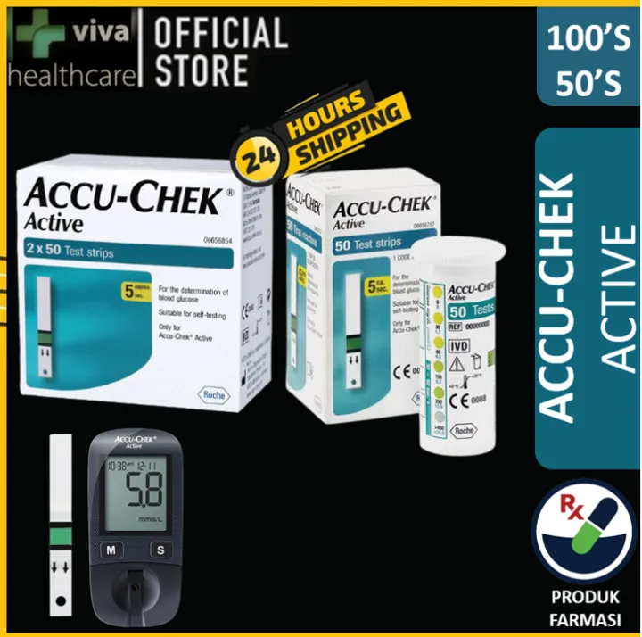(Exp: 02/2023) Accu-Chek Active Accuchek Accucheck Accu-check Instants ...