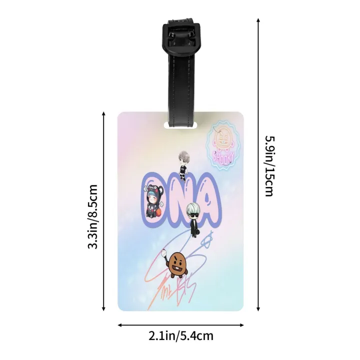 【In Stock】 BTS BT21 SHOOKY PVC Luggage Suitcase Tags 5.4*8.5cm Creative ...