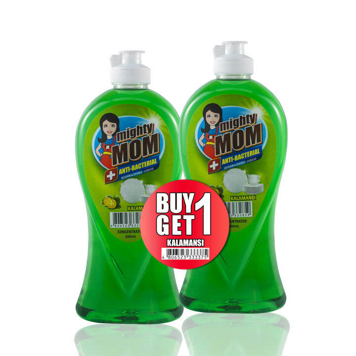 Mighty Mom Dishwashing Liquid Kalamansi 500ml x 2 (Buy-1-Take-1 Pack ...