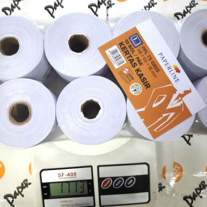 Kertas Kasir Paperline 68x65 Telstruk Kalkulator Paper Cashier | Lazada ...