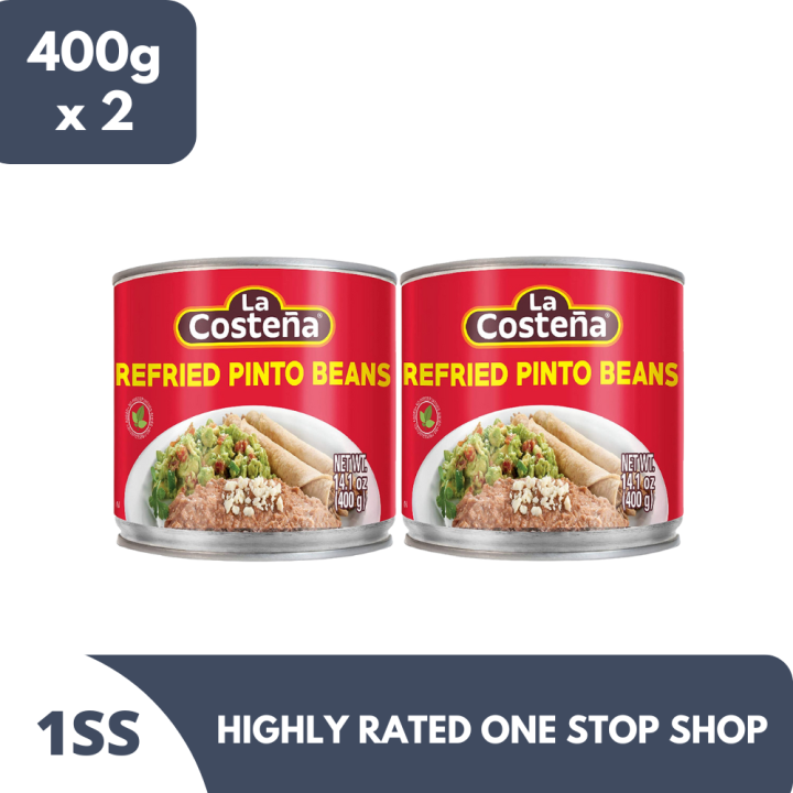 La Costeña Refried Pinto Beans 400g x 2 | Lazada PH