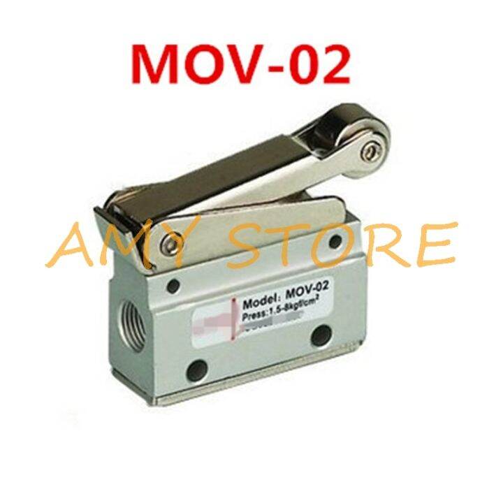 MOV-02 1/8 quot; Mechanical Push Button Valve BSP Pneumatic Air Valve 1 ...