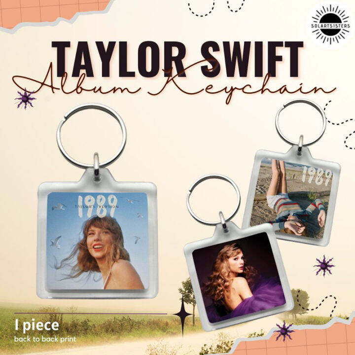 Fanmade Taylor Swift Album Acrylic Square Keychains Aesthetic ...