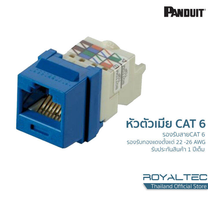 Panduit Netkey Modular Jack เต้ารับสายแลนตัวเมีย Cat6 Panduit | Lazada ...