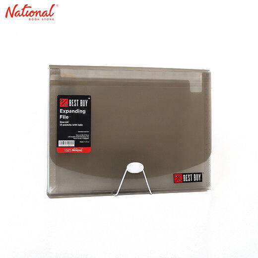 Best Buy Expanding File 14011 A4 12 Pockets Garter Lock With Tab Black ...