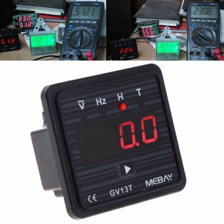 AC 220V Digital Voltmeter Diesel Generator Frequency Hour Test Panel ...