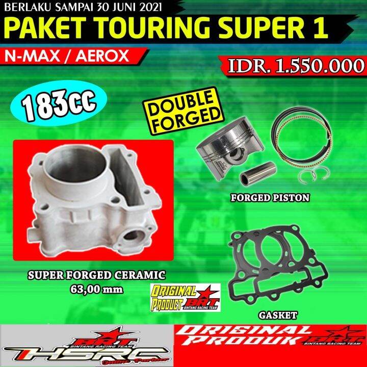 Blok BORE UP RACING BRT Yamaha N MAX Non ABS AEROX 155 Injeksi Block ...