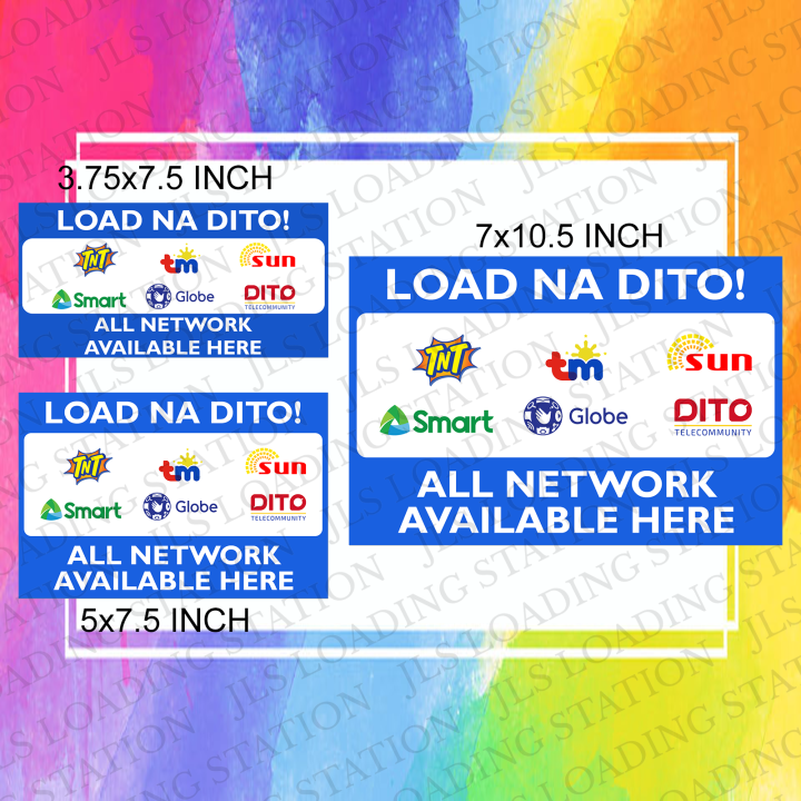 LOAD AVAILABLE HERE / LOAD NA DITO (LAMINATED/PVC) SIGNAGE | Lazada PH