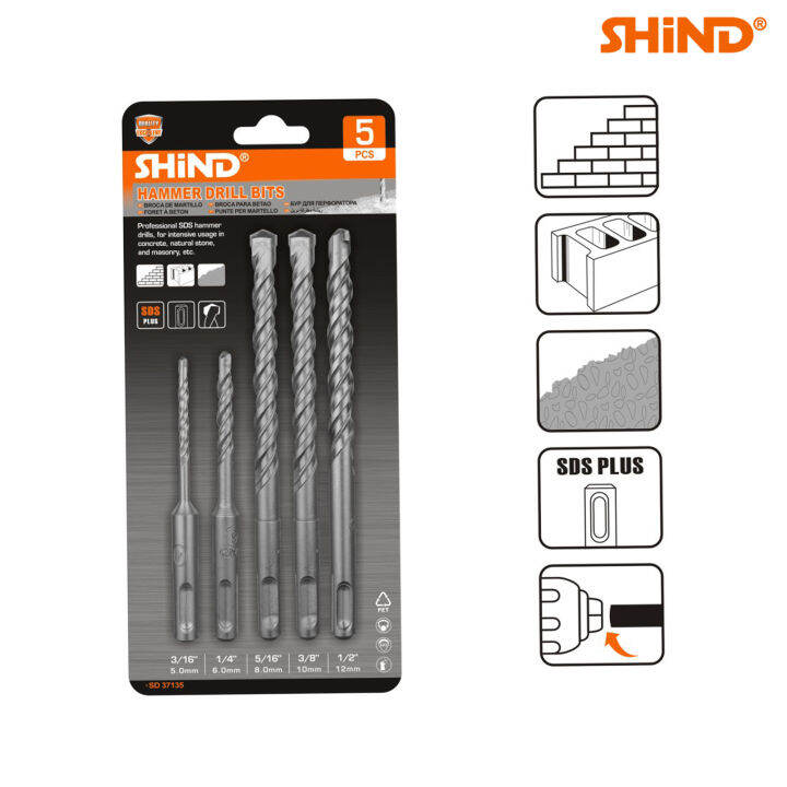 ShinD Hammer Drill Bit Set 5pcs. | Lazada PH