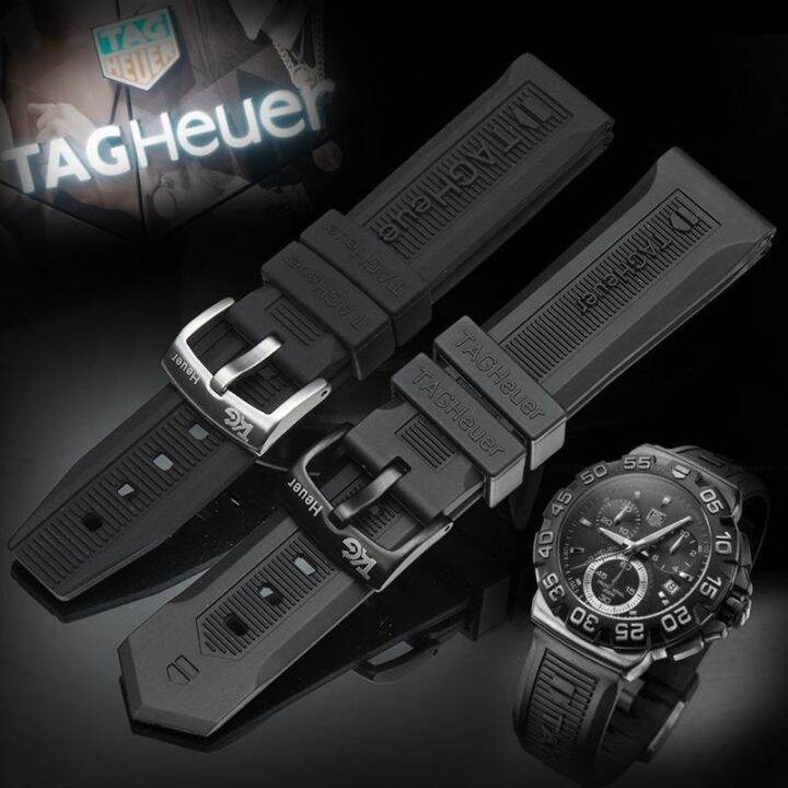 ℡⊕☫ Soft silicone strap instead of the original TAG Heuer TAGHeuer ...